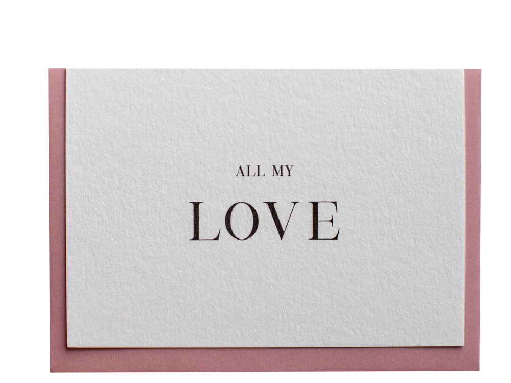 ALL MY LOVE | CARD